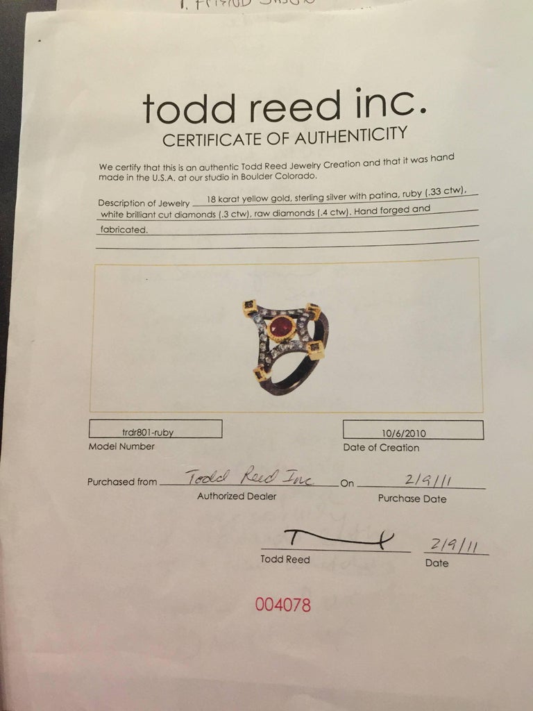 Todd Reed Faceted Ruby Ring at 1stDibs | todd reed rings