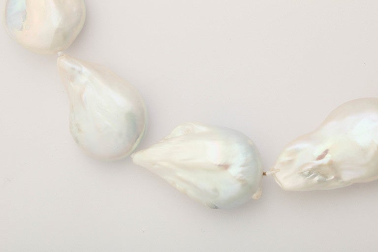 Extra Large Baroque Pearl Necklace For Sale at 1stDibs | baroque pearl ...