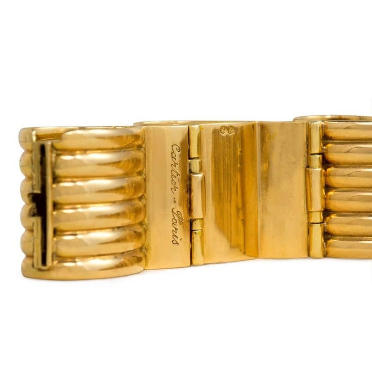 Cartier Retro Gold Ribbon Loop Bracelet at 1stDibs | cartier ribbon ...