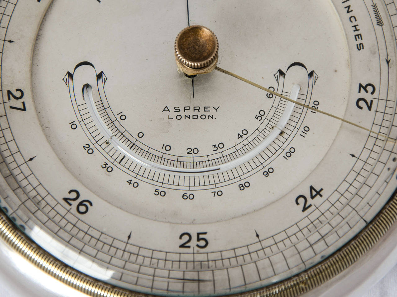 Asprey and Co.Sterling Silver Barometer at 1stDibs