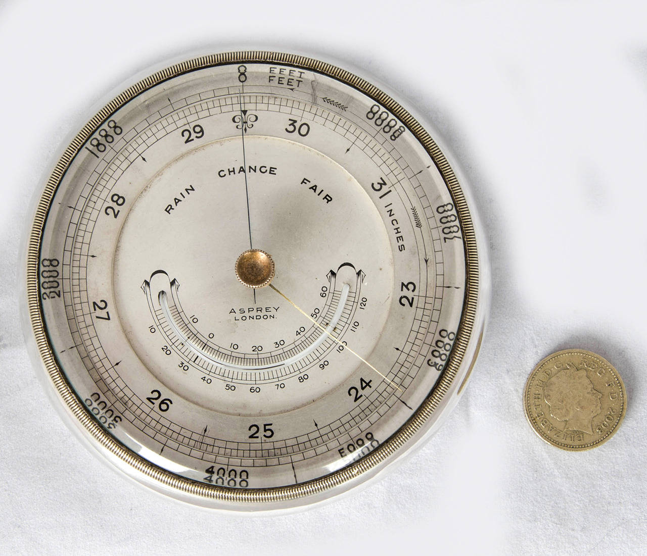 Asprey and Co.Sterling Silver Barometer at 1stDibs
