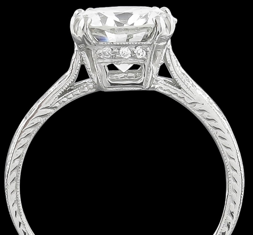 Stunning GIA 2.36 Carat Diamond Engagement Ring For Sale at 1stDibs
