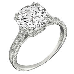 Stunning GIA 2.36 Carat Diamond Engagement Ring For Sale at 1stDibs