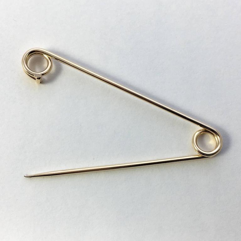 Tiffany and Co. Gold Safety Pin Brooch, circa 1980 at 1stDibs | safety ...