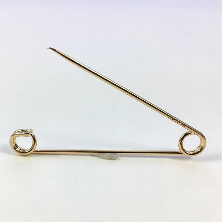 Tiffany and Co. Gold Safety Pin Brooch, circa 1980 at 1stDibs | safety ...