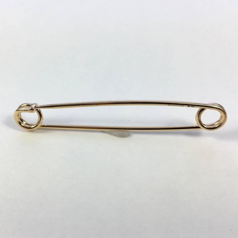 Tiffany and Co. Gold Safety Pin Brooch, circa 1980 at 1stDibs | safety ...