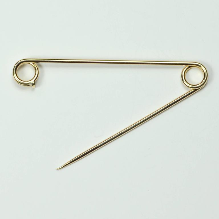 Tiffany and Co. Gold Safety Pin Brooch, circa 1980 at 1stDibs | safety ...