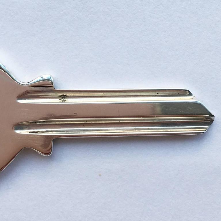 Vintage Jewelry Key Charm Sterling Silver House Key Pendant Necklace ...