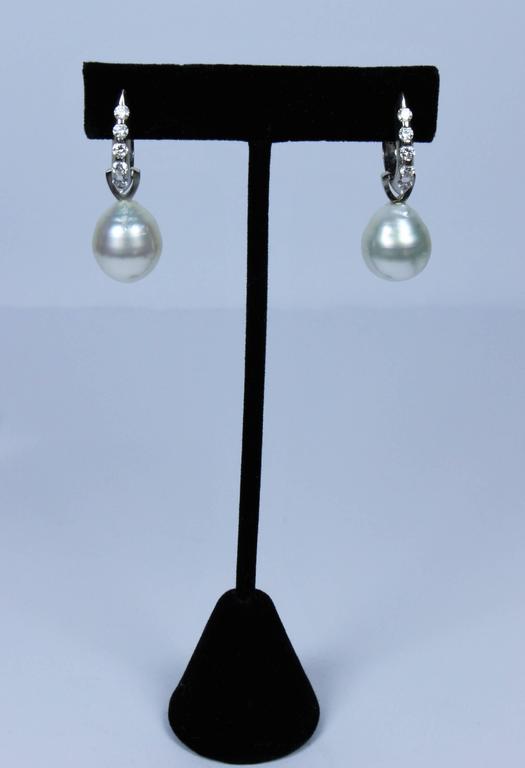Detachable Pearl Diamond Gold Drop Earrings at 1stDibs | detachable ...