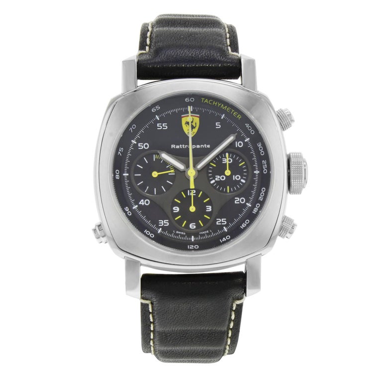 Panerai Stainless Steel Ferrari Scuderia Rattrapante Automatic ...
