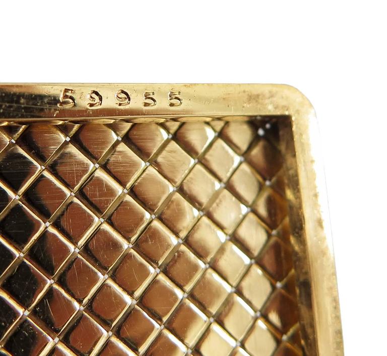 1940s Van Cleef and Arpels Textured Basketweave Design Gold Box at ...