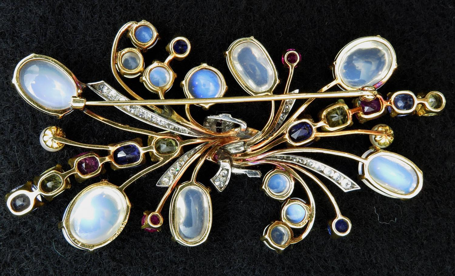 Raymond Yard Gemstone Brooch For Sale at 1stdibs