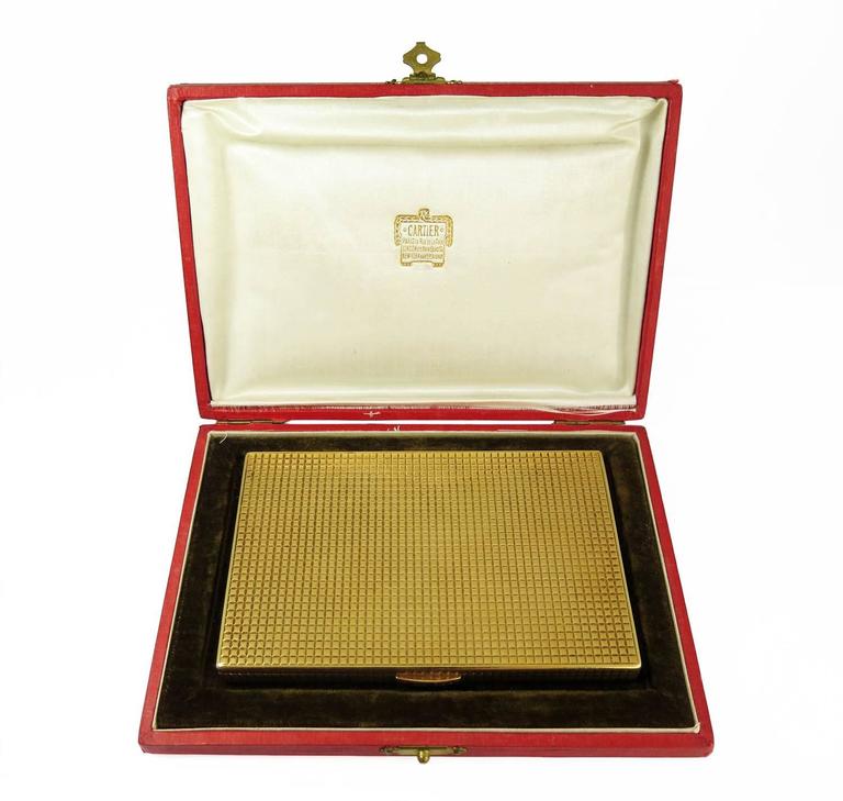 Cartier Paris Ruby Gold Box at 1stDibs