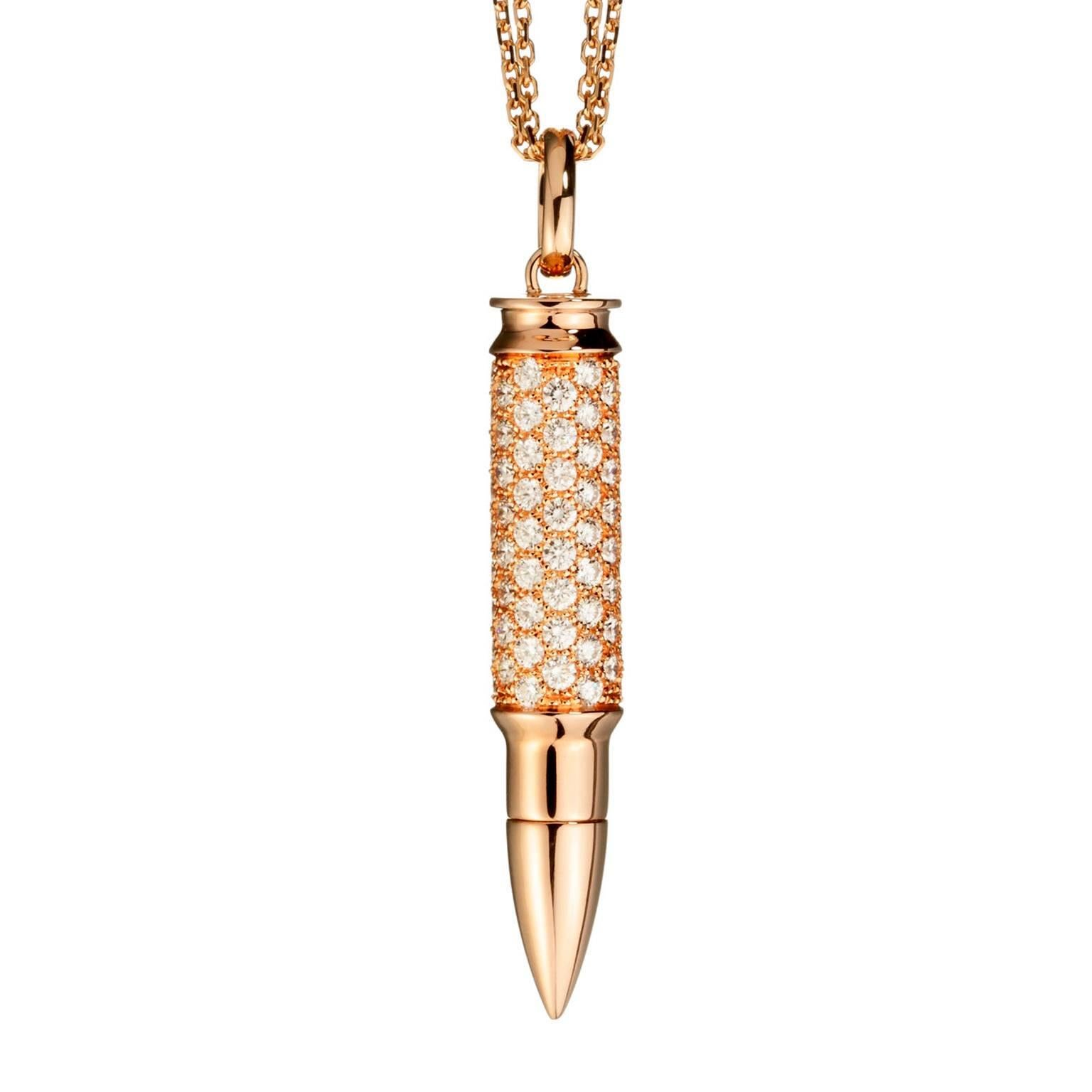 Akillis Fatal Attraction Pendant 18 Karat Rose Gold White Diamonds For ...