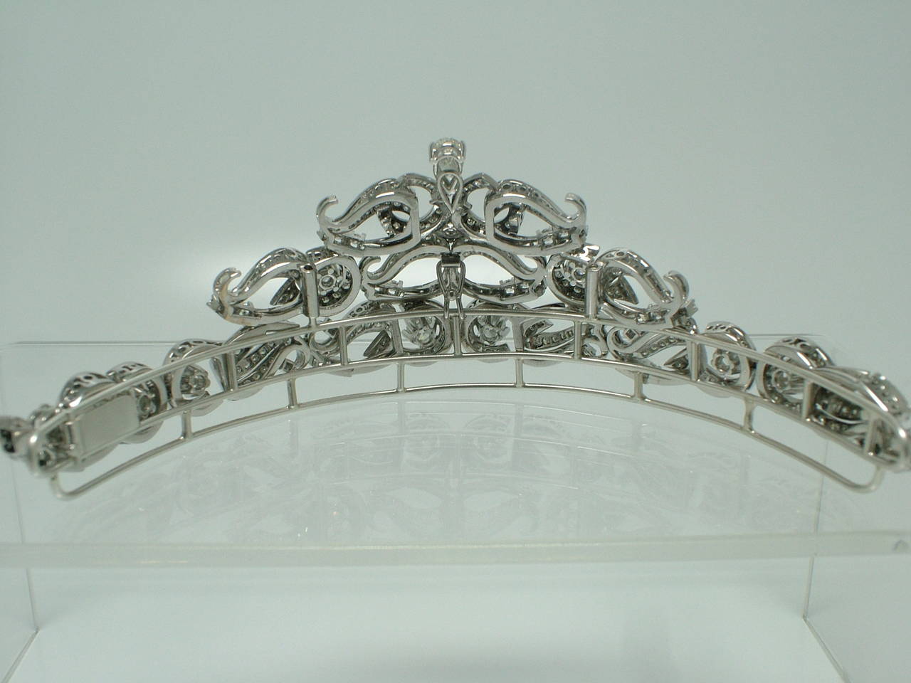 Magnificent Diamond Gold Tiara Necklace For Sale at 1stDibs