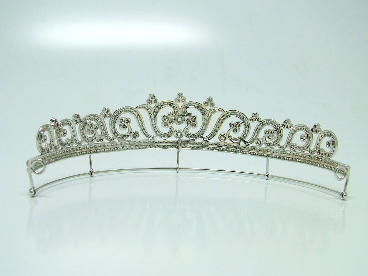 Fabulous Diamond Scroll Tiara at 1stDibs