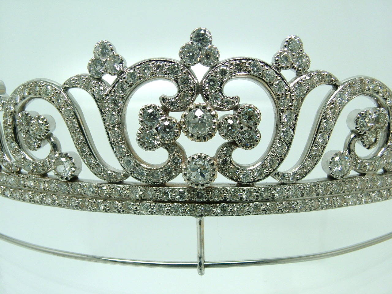 Fabulous Diamond Scroll Tiara at 1stDibs