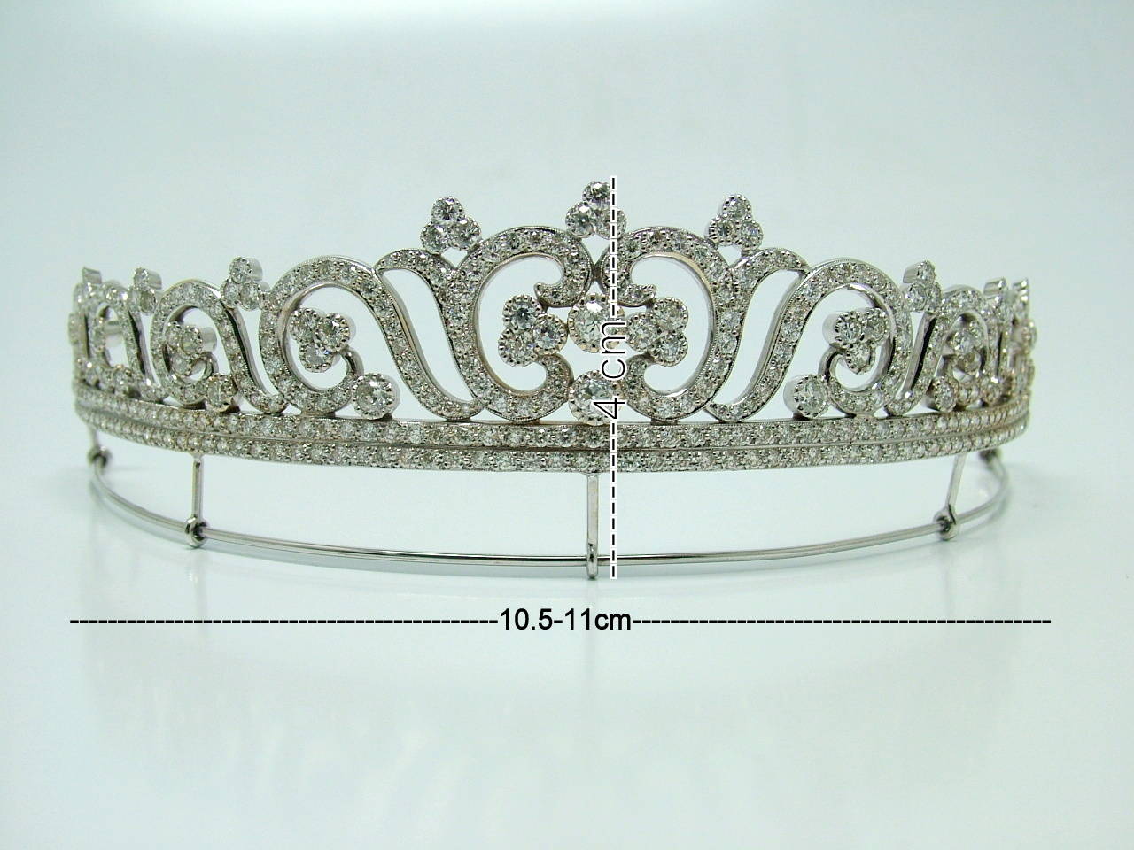 Fabulous Diamond Scroll Tiara at 1stDibs