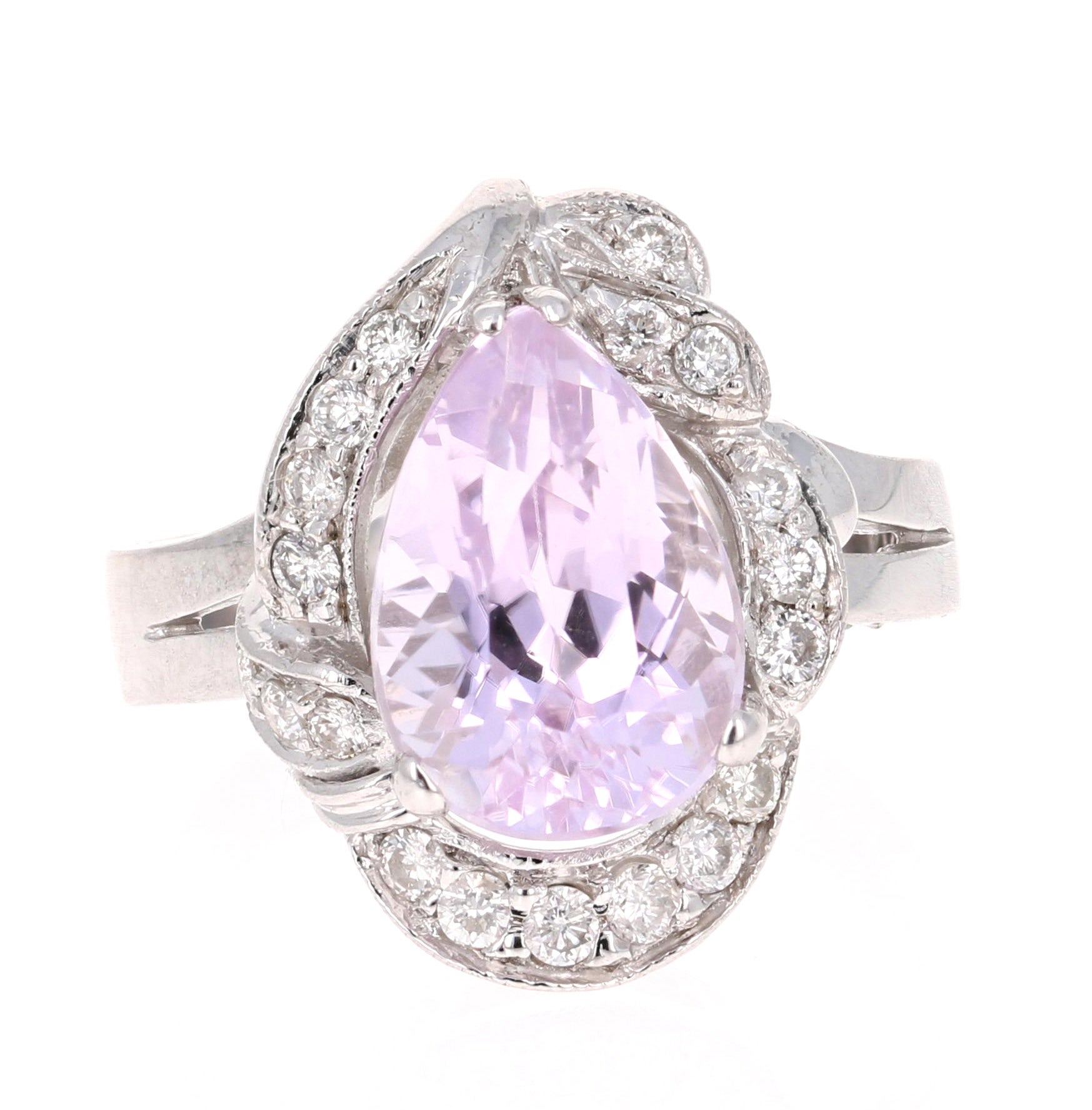 Kunzite Gold Cocktail Ring at 1stDibs