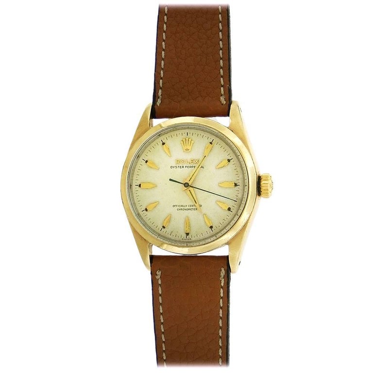 Rolex Yellow Gold Stainless Steel Golden Egg Automatic Wristwatch Ref ...