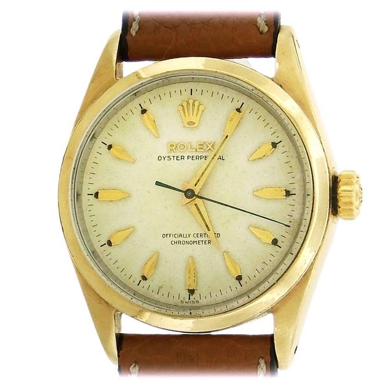 Rolex Yellow Gold Stainless Steel Golden Egg Automatic Wristwatch Ref ...