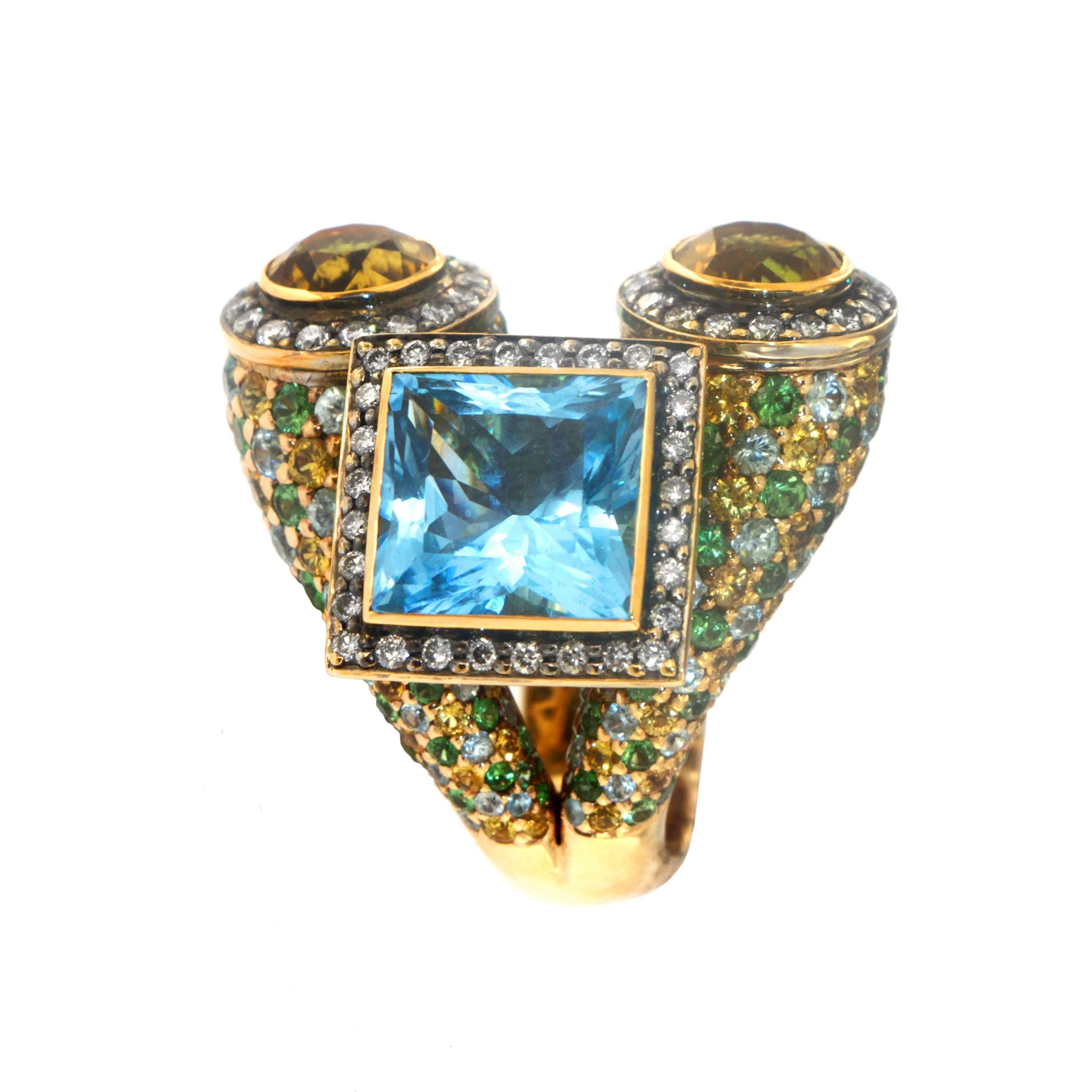 Modernist Ring, a Zorab Creation at 1stDibs | azorab