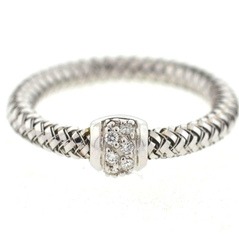 Roberto Coin 18 Karat White Gold Primavera Ring at 1stDibs | roberto ...