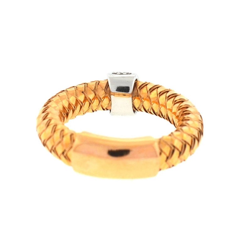 Roberto Coin 18 Karat Rose Gold Primavera Ring at 1stDibs | roberto ...