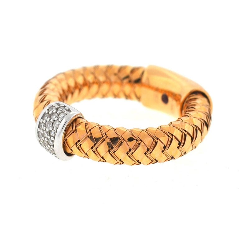 Roberto Coin 18 Karat Rose Gold Primavera Ring at 1stDibs | roberto ...
