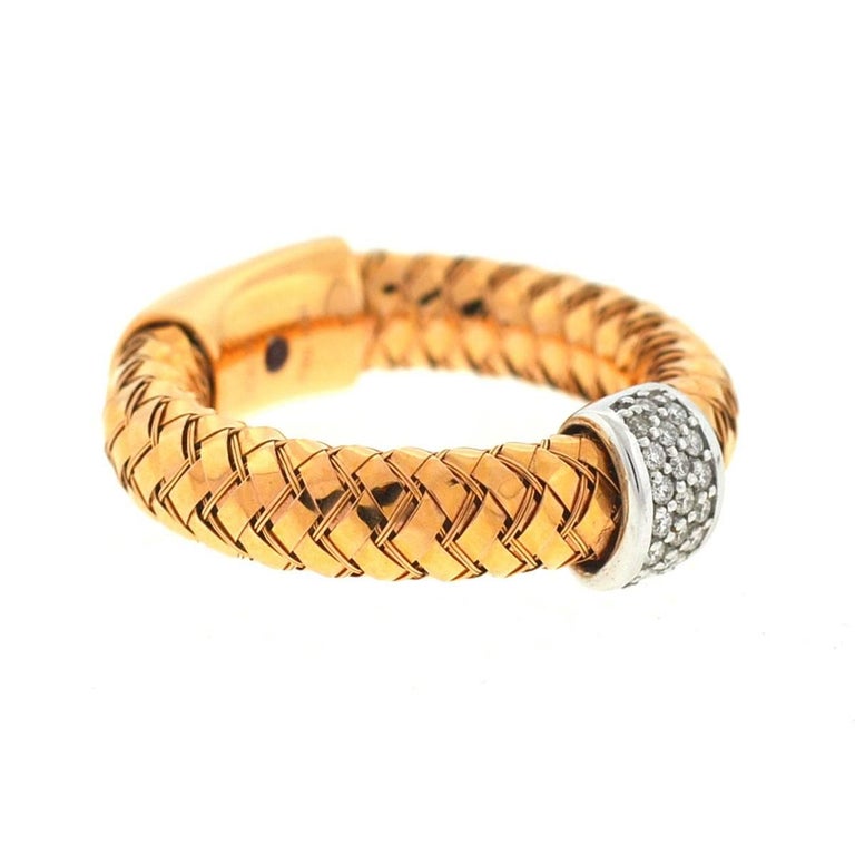 Roberto Coin 18 Karat Rose Gold Primavera Ring at 1stDibs | roberto ...