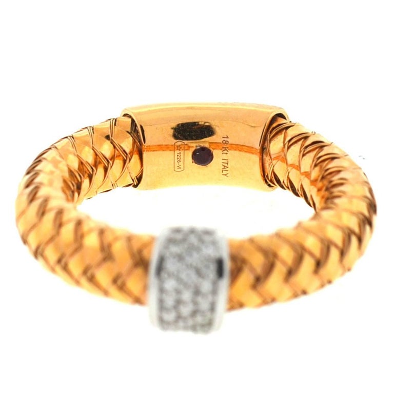 Roberto Coin 18 Karat Rose Gold Primavera Ring at 1stDibs | roberto ...