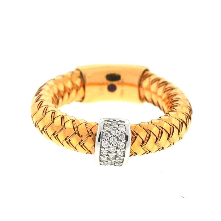 Roberto Coin 18 Karat Rose Gold Primavera Ring at 1stDibs | roberto ...