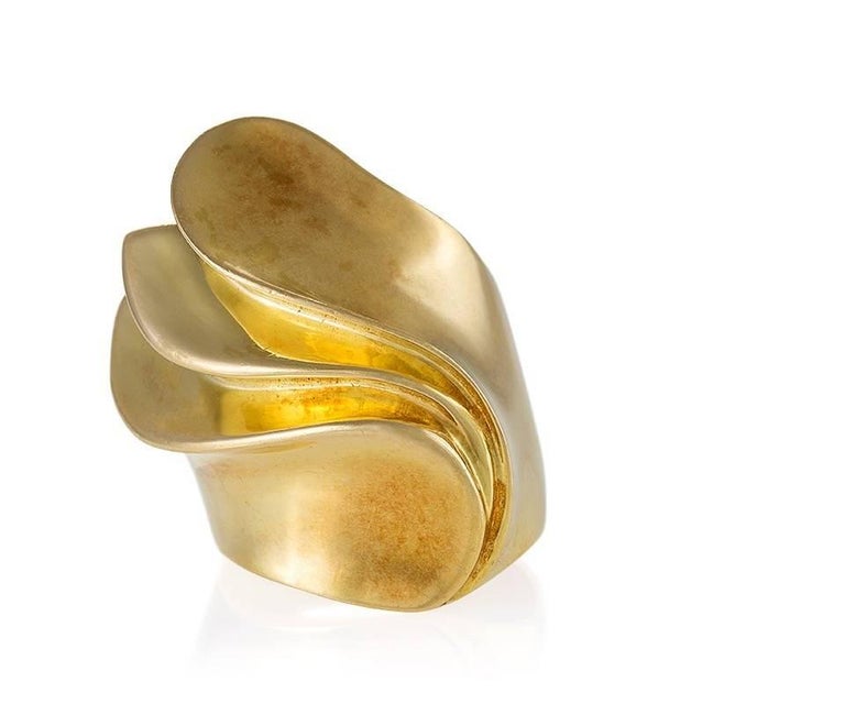 French 'Modernist' Gold Ring at 1stDibs