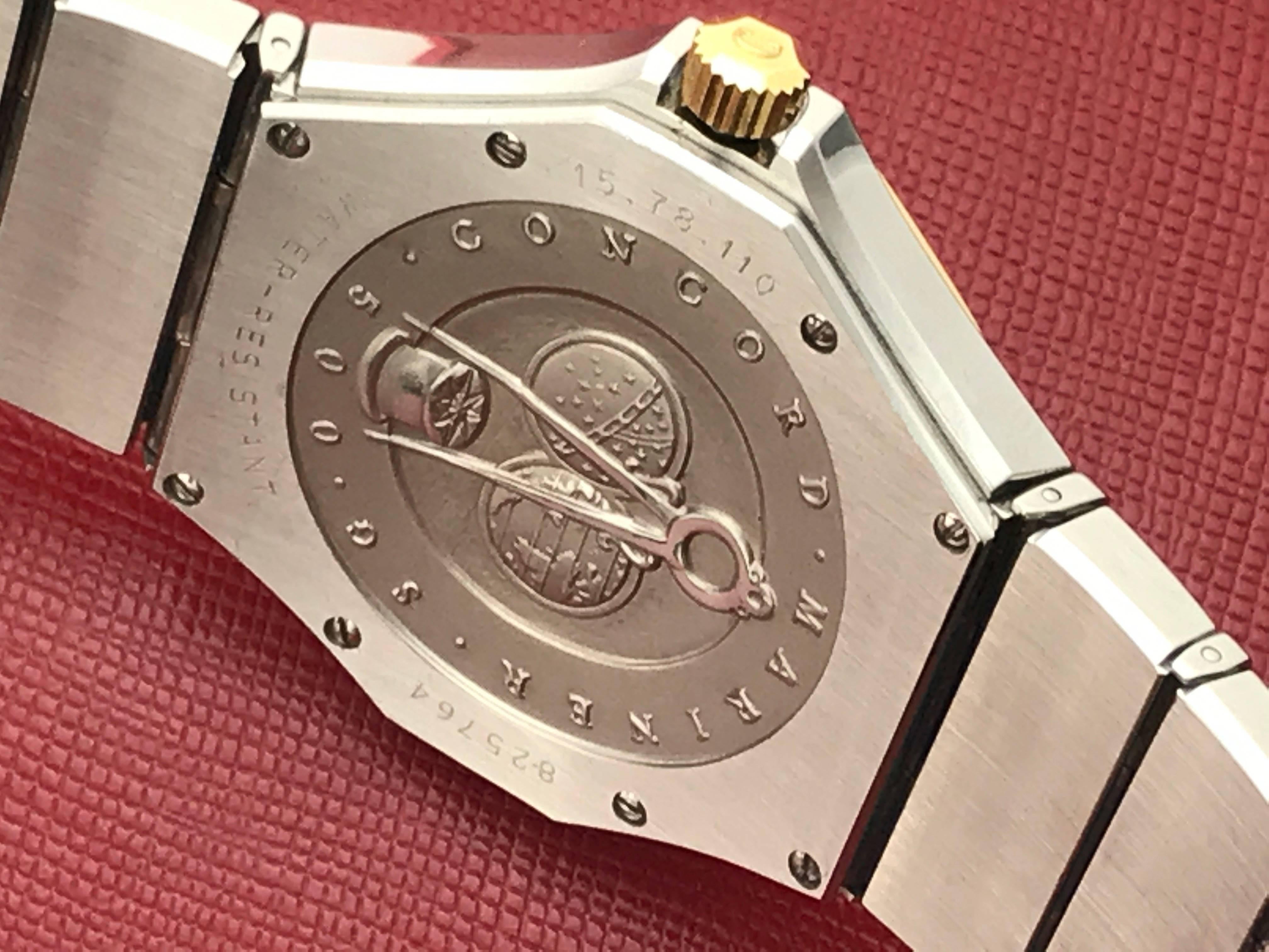 Concord Stainless Steel Mariner Quartz Wristwatch Ref 15.78.110 at ...