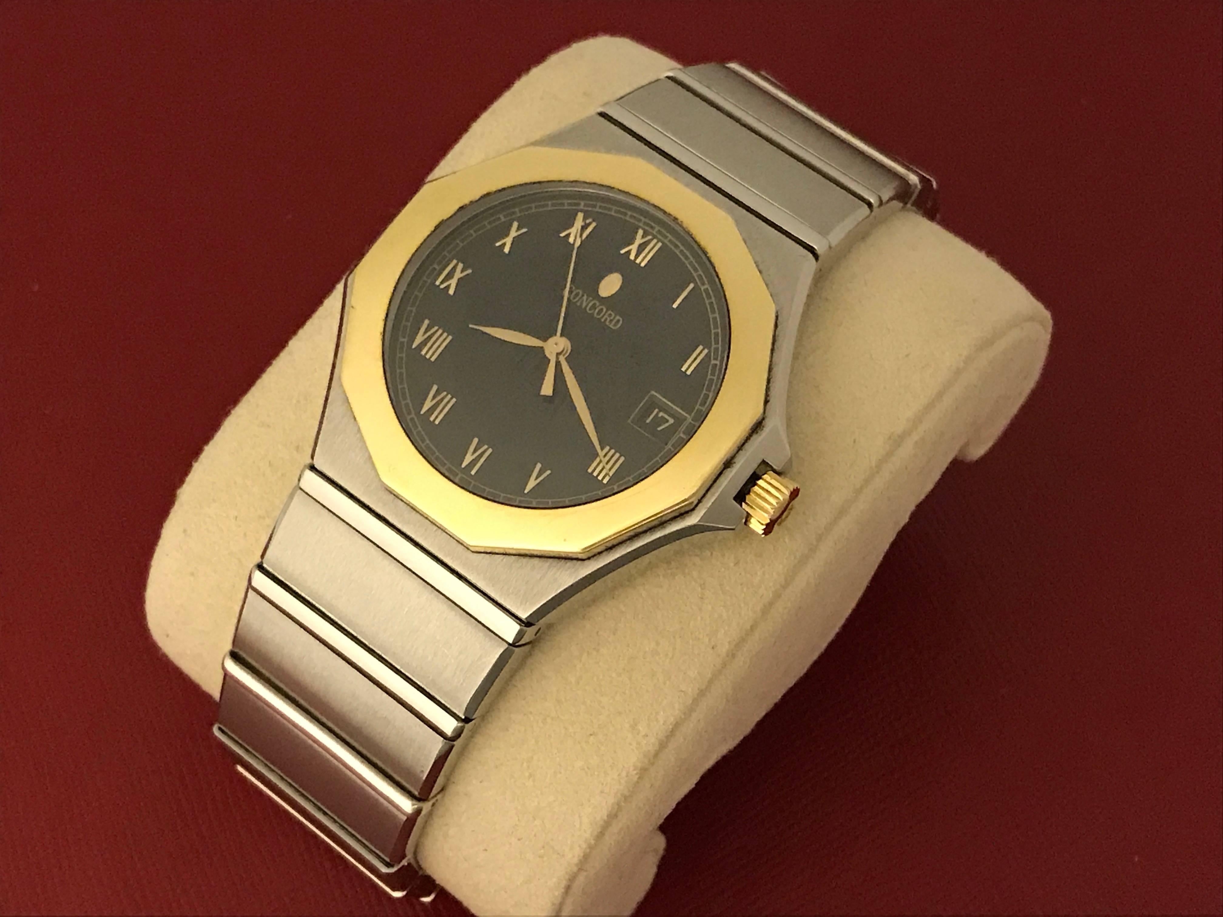 Concord Stainless Steel Mariner Quartz Wristwatch Ref 15.78.110 at ...