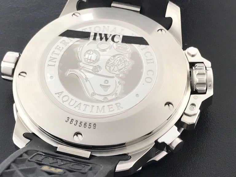 IWC Stainless Steel Aquatimer Deep Two Wristwatch Ref IW354702 For Sale ...
