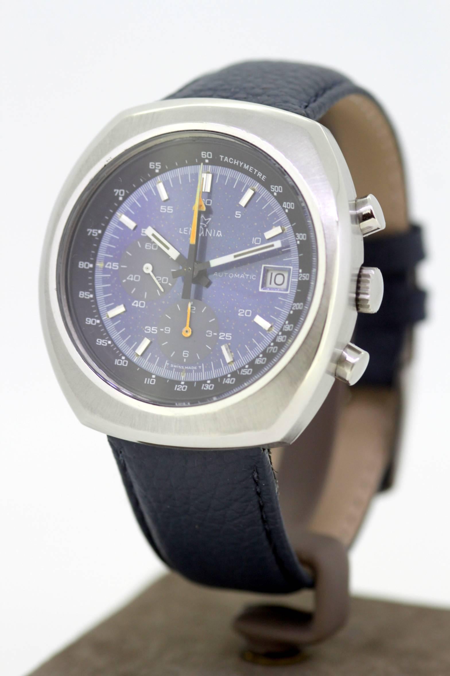 Lemania Automatic Chronograph Vintage Men's Wristwatch at 1stDibs ...