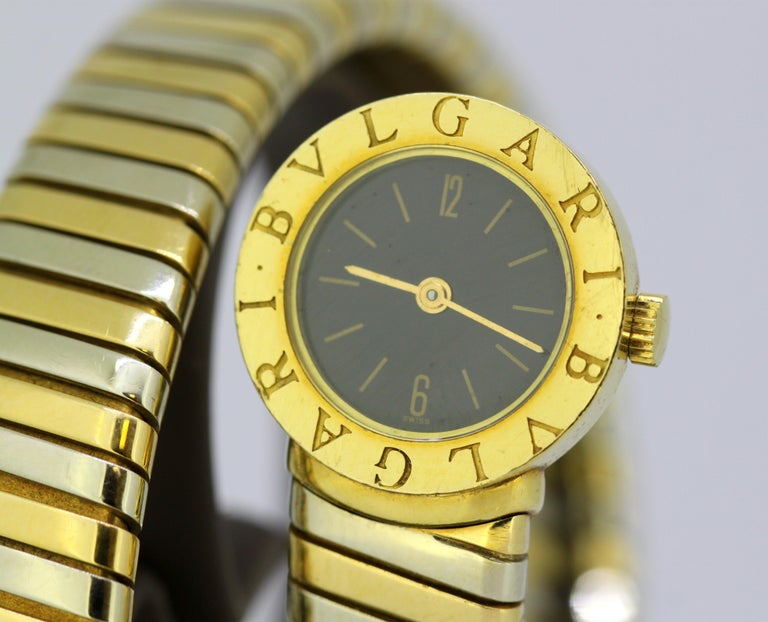 Bulgari Tri-Color 18 Karat Gold Serpenti Tubogas Snake Watch, circa ...