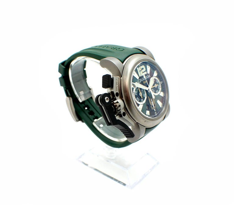 Graham Silver Titanium Chronofighter Commando SAS automatic Wristwatch ...