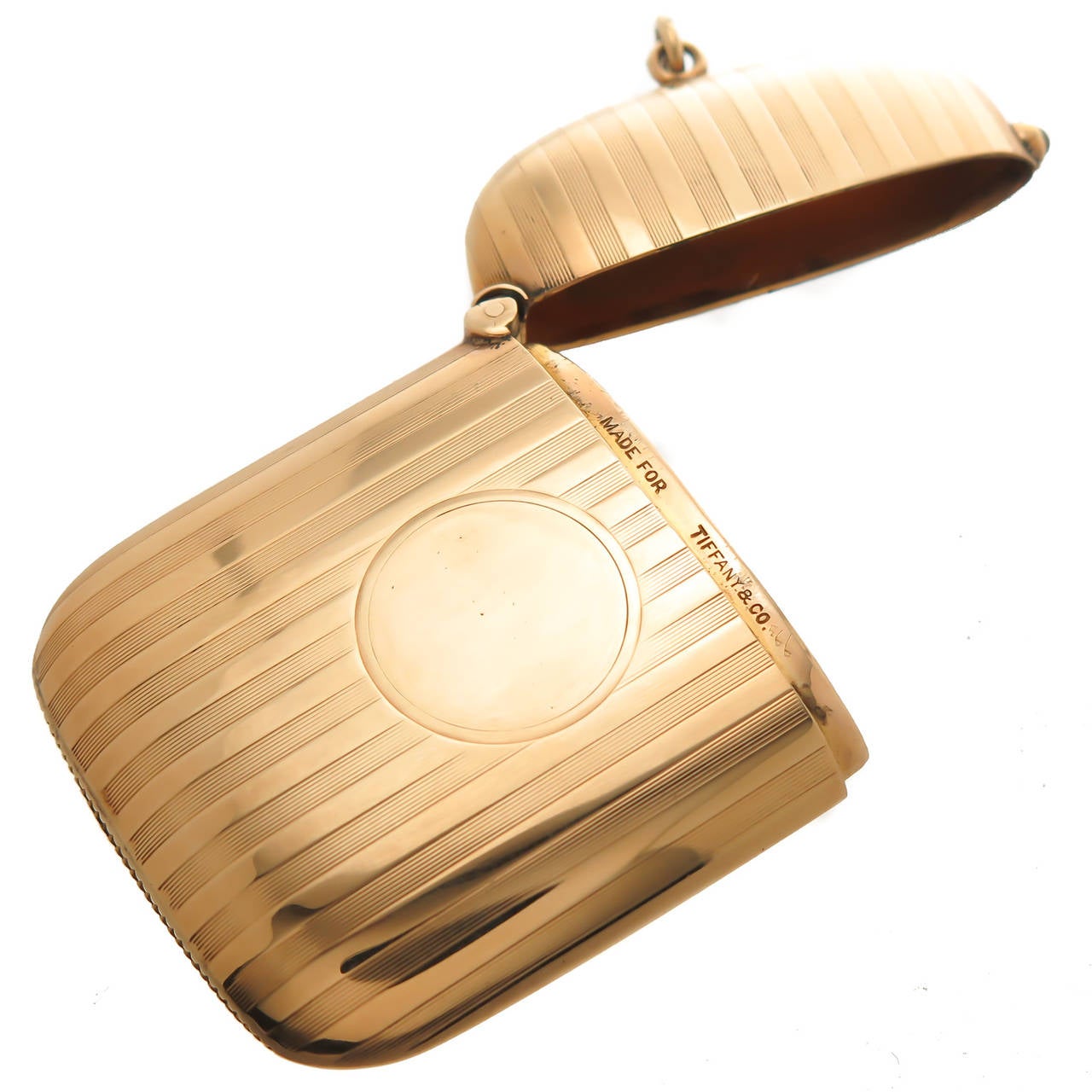 Tiffany and Co. Edwardian Gold Match Safe at 1stDibs