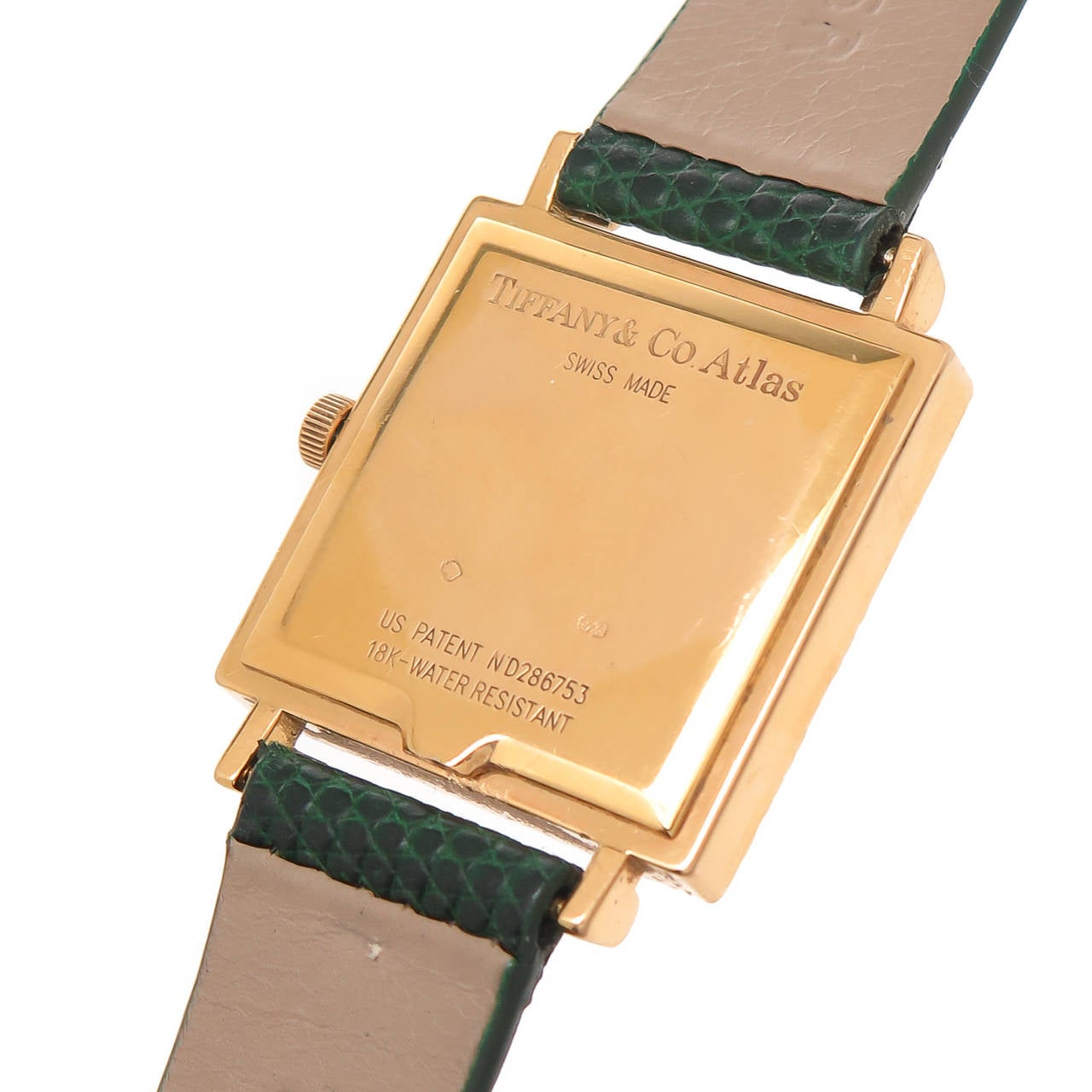 Tiffany and Co. Lady's Yellow Gold Atlas Quartz Wristwatch at 1stDibs