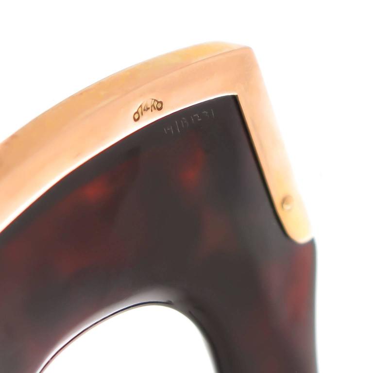 Late Victorian Tortoise Shell Gold Hair Combs at 1stDibs