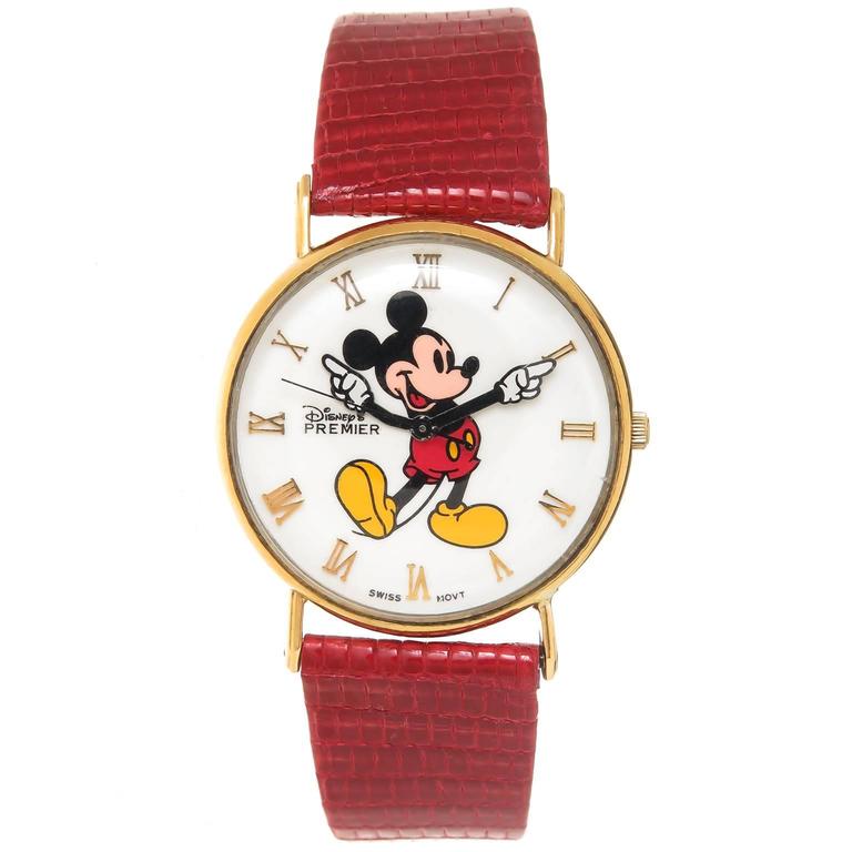 Disney Yellow Gold Premier Mickey Mouse Quartz Wristwatch at 1stDibs ...