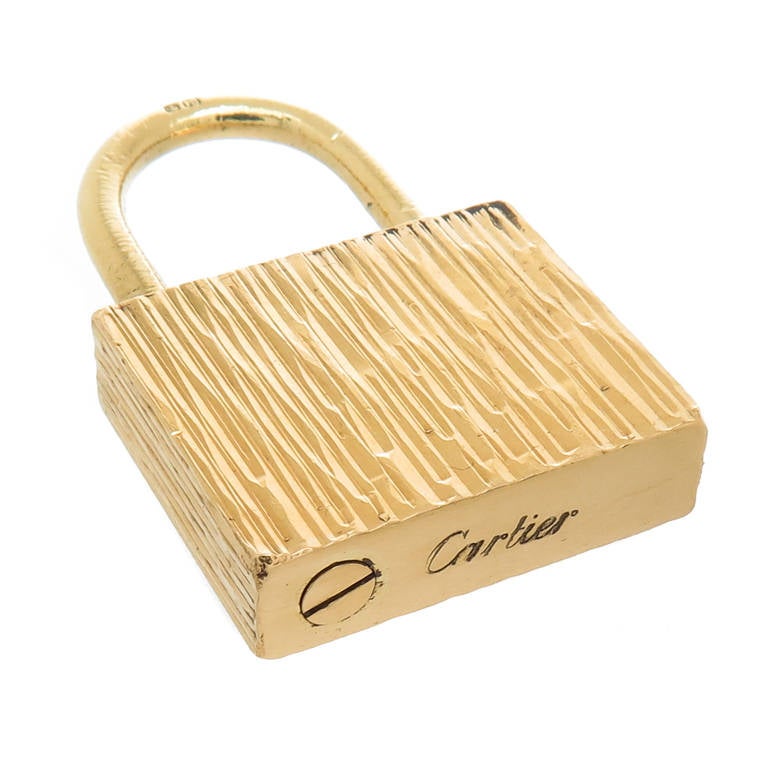 Cartier Large Gold Lock at 1stDibs