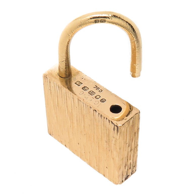 Cartier Large Gold Lock at 1stDibs