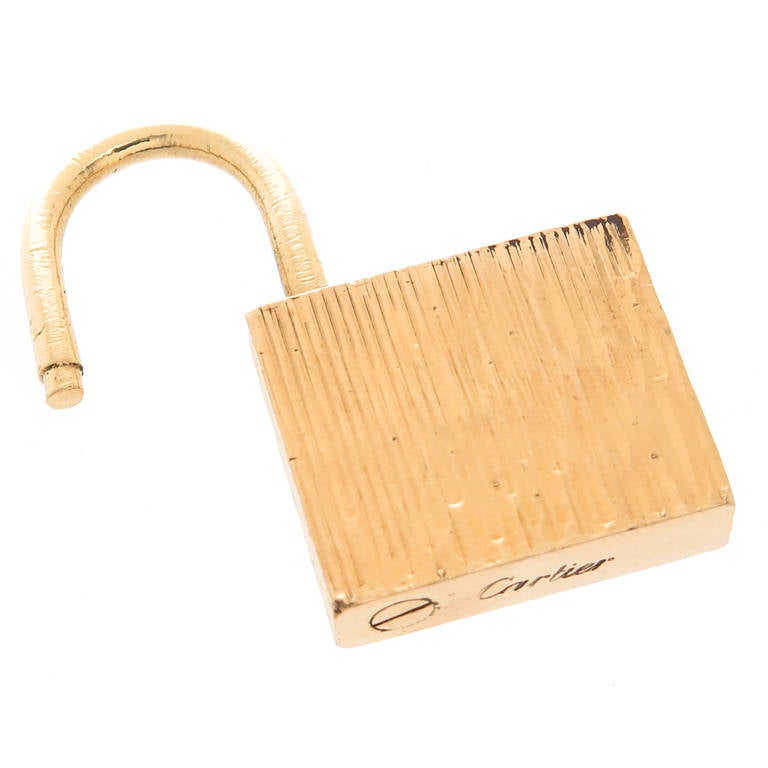 Cartier Large Gold Lock at 1stDibs