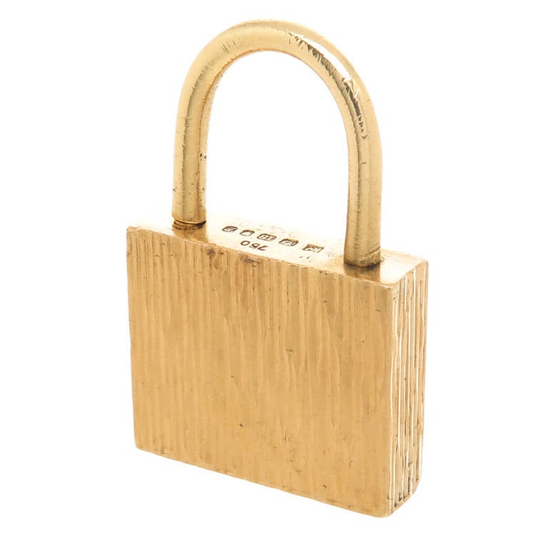 Cartier Large Gold Lock at 1stDibs