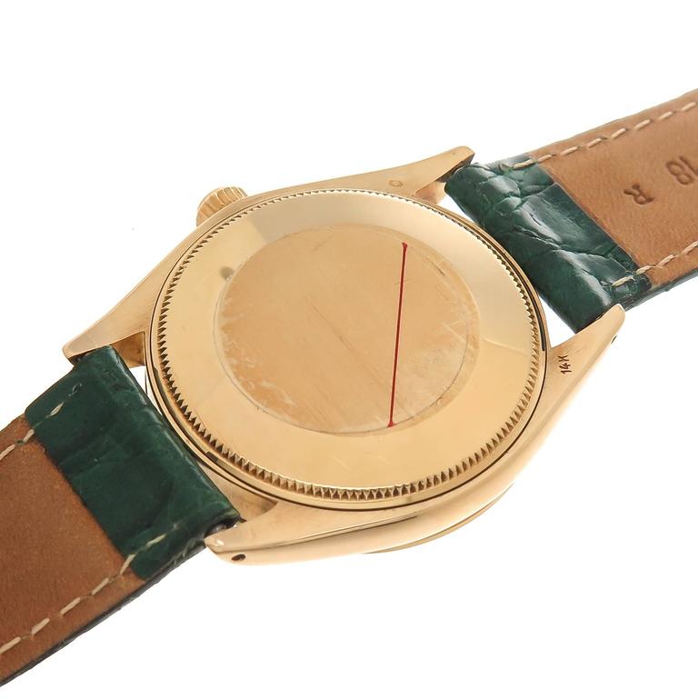 Rolex yellow Gold Reference 1005 Self Winding Wristwatch at 1stDibs