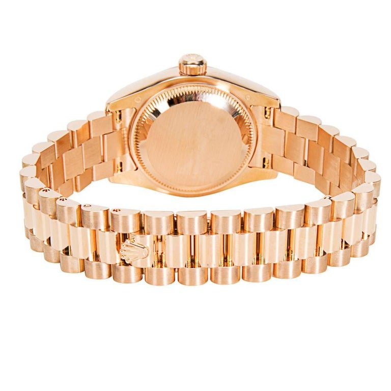 Rolex Datejust 179175 Ladies Chronometer Watch in Rose Gold For Sale at ...