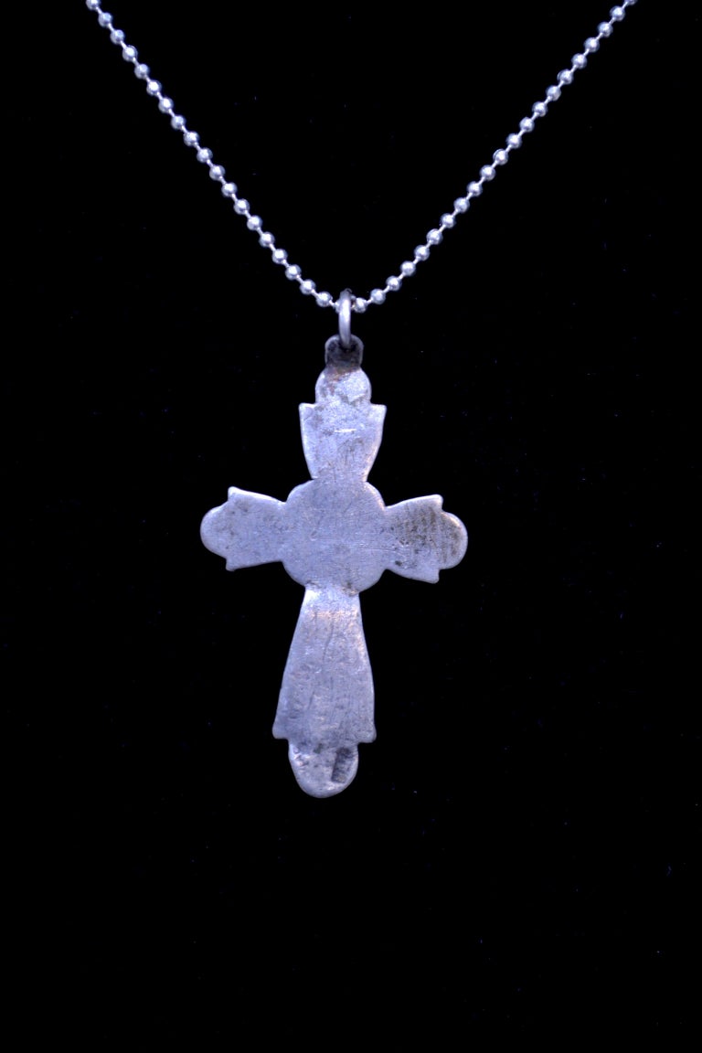 Post Medieval Silver Cross with Hallmark For Sale at 1stDibs